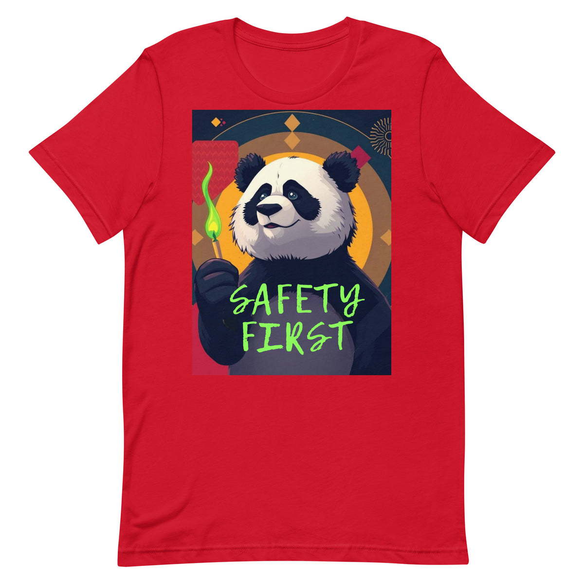 Safety First Panda T-shirt | Bella + Canvas – Bouji Panda